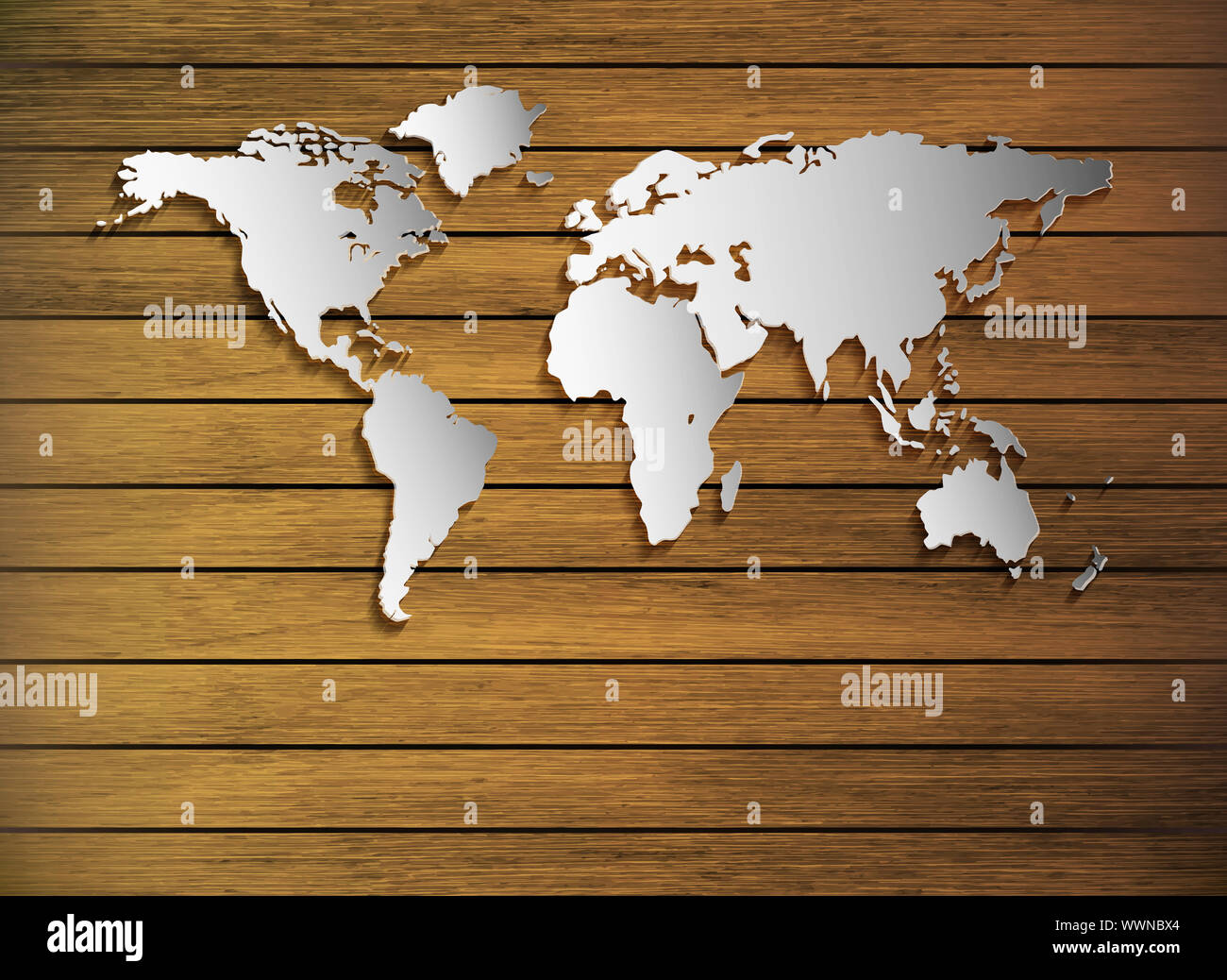 Contemporary world map hi-res stock photography and images - Alamy
