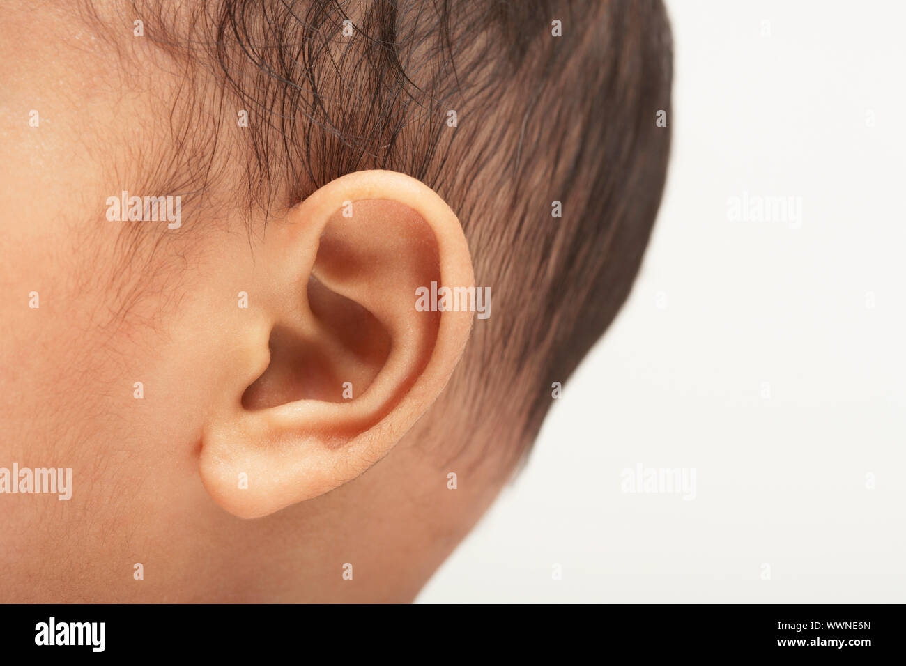 Baby Boy's Ear Stock Photo - Alamy