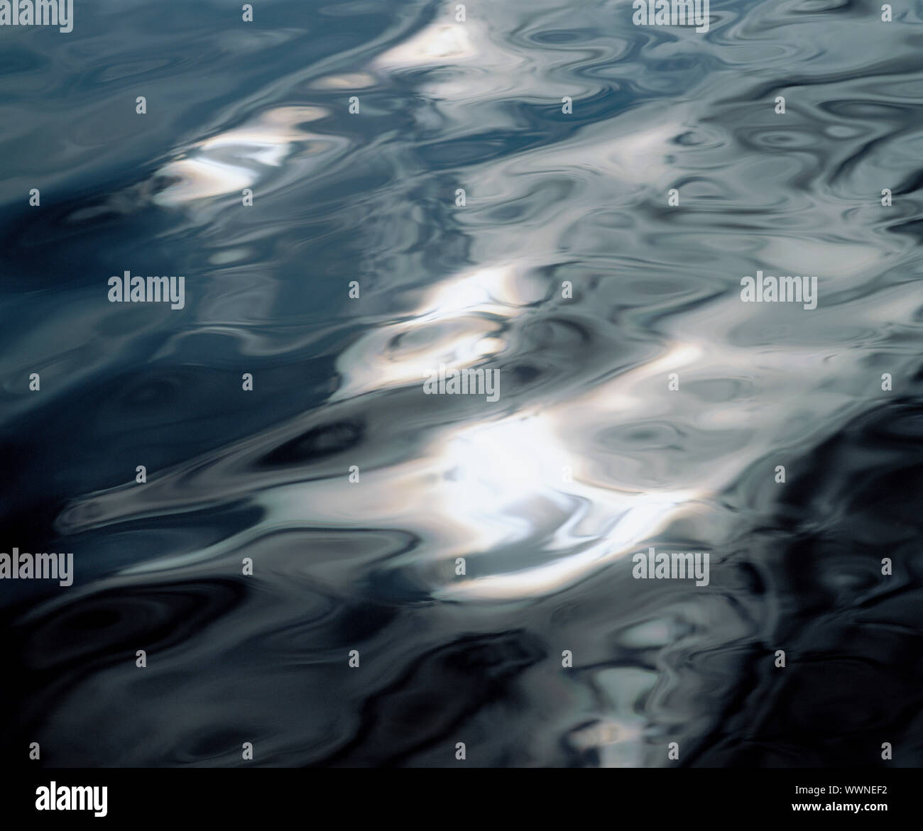 Light Reflecting in Water Stock Photo - Alamy
