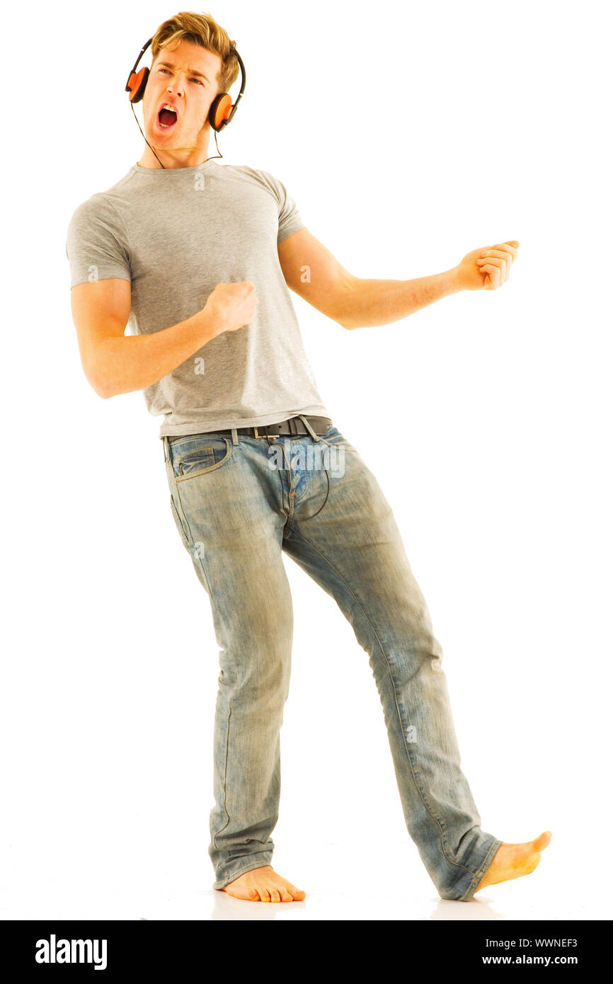 Dancing Man Open Shirt Cut Out Stock Images & Pictures - Alamy