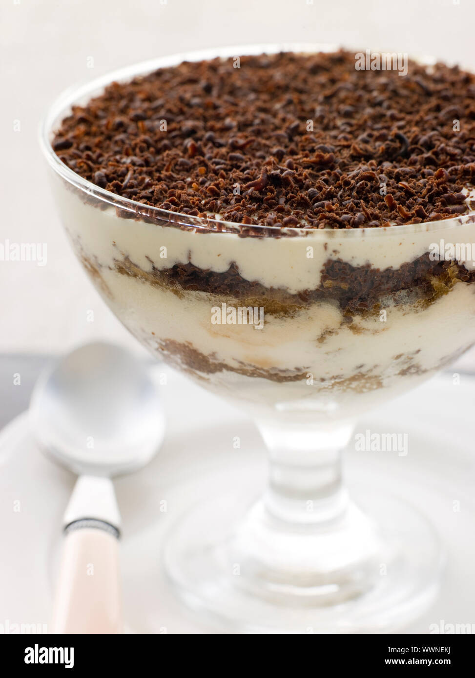 Individual Bowl of Tiramisu Stock Photo - Alamy