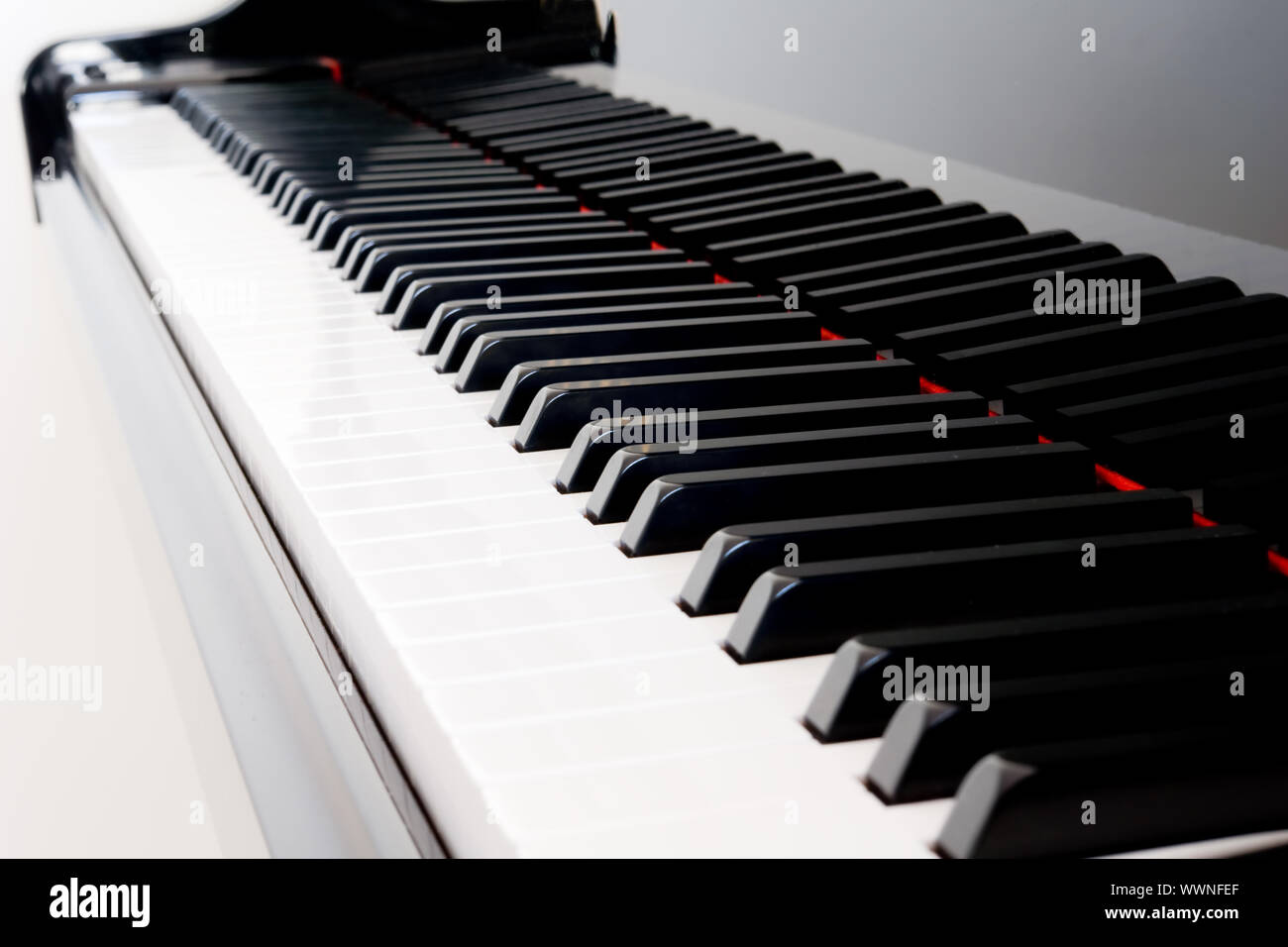 Closeup of grand piano keys Stock Photo - Alamy