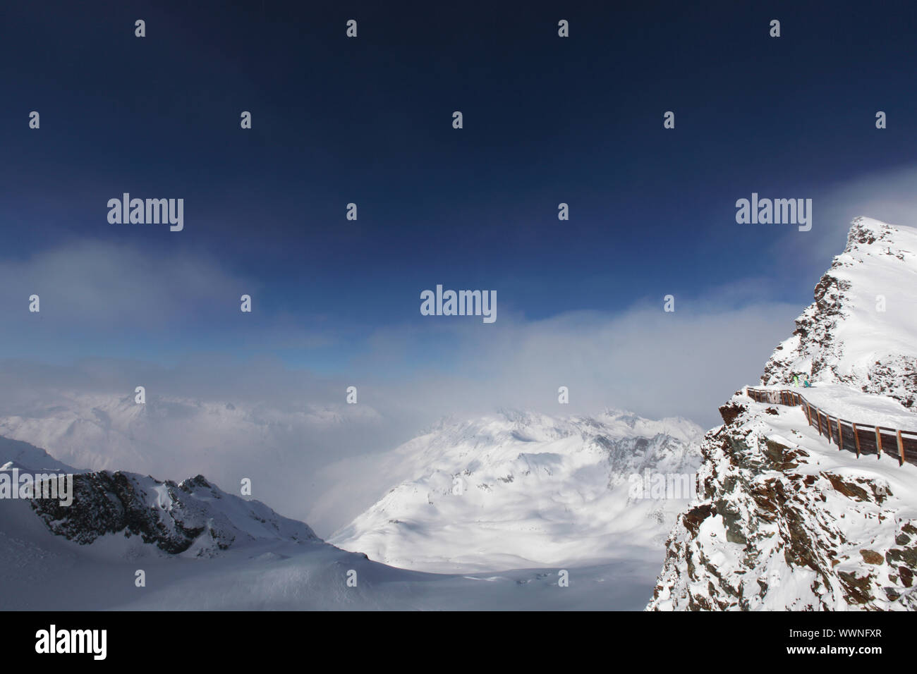 top of alps in sky Stock Photo - Alamy