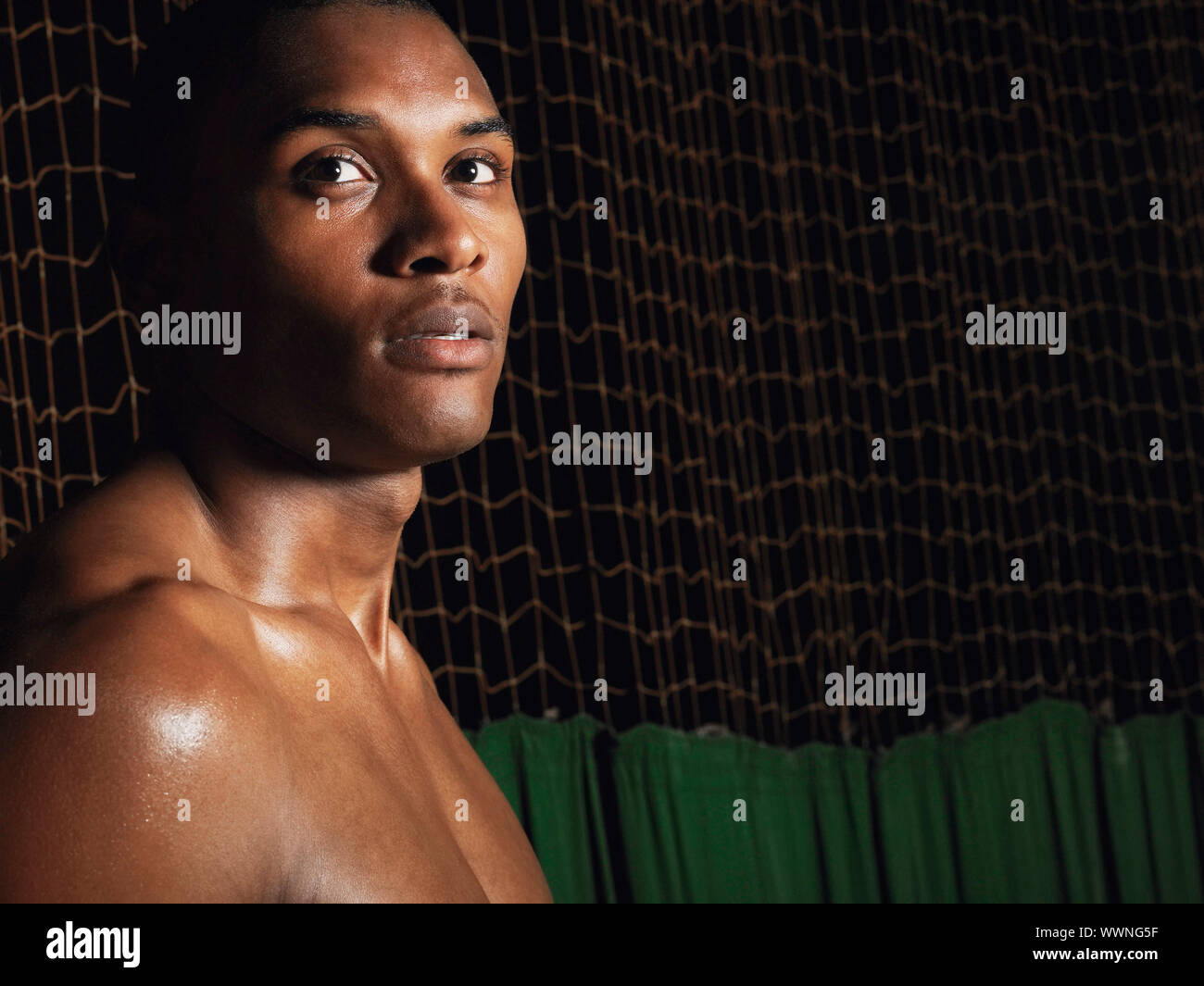 Muscular African American Man Stock Photo - Alamy