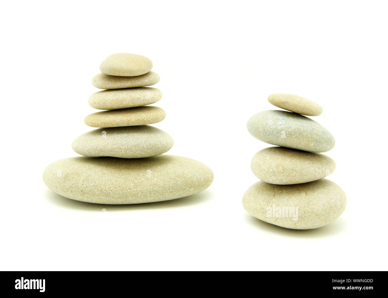 Stack of balanced stones on a white background Stock Photo - Alamy