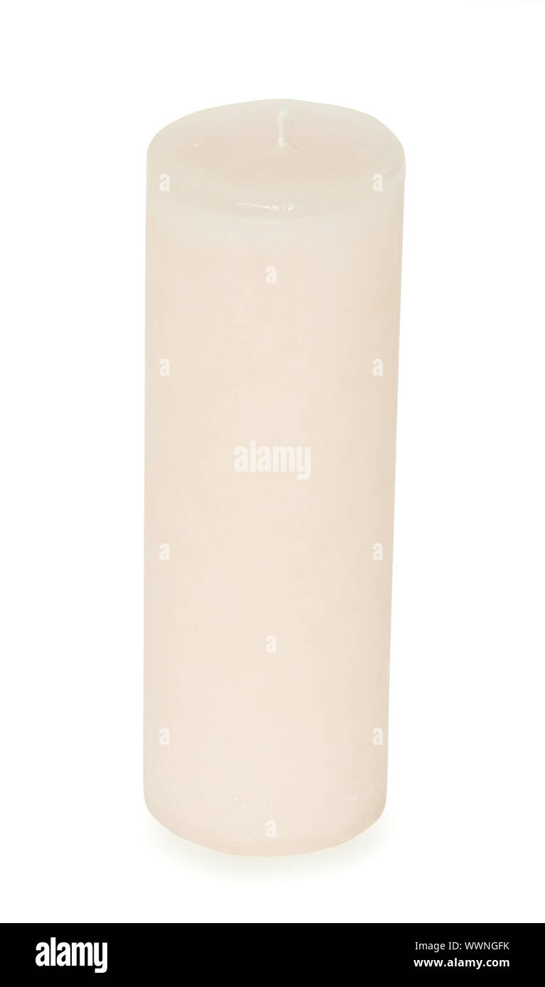 candle isolated on a white Stock Photo - Alamy