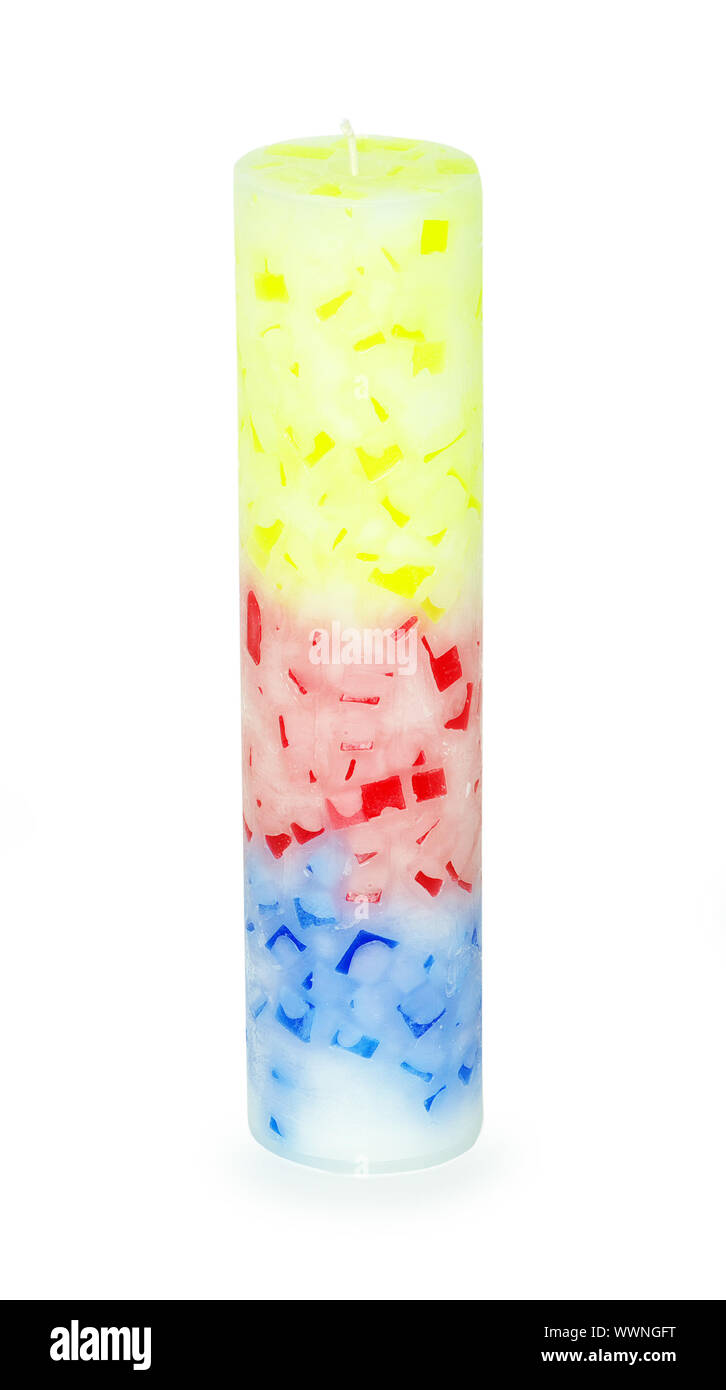 candle isolated on a white Stock Photo - Alamy