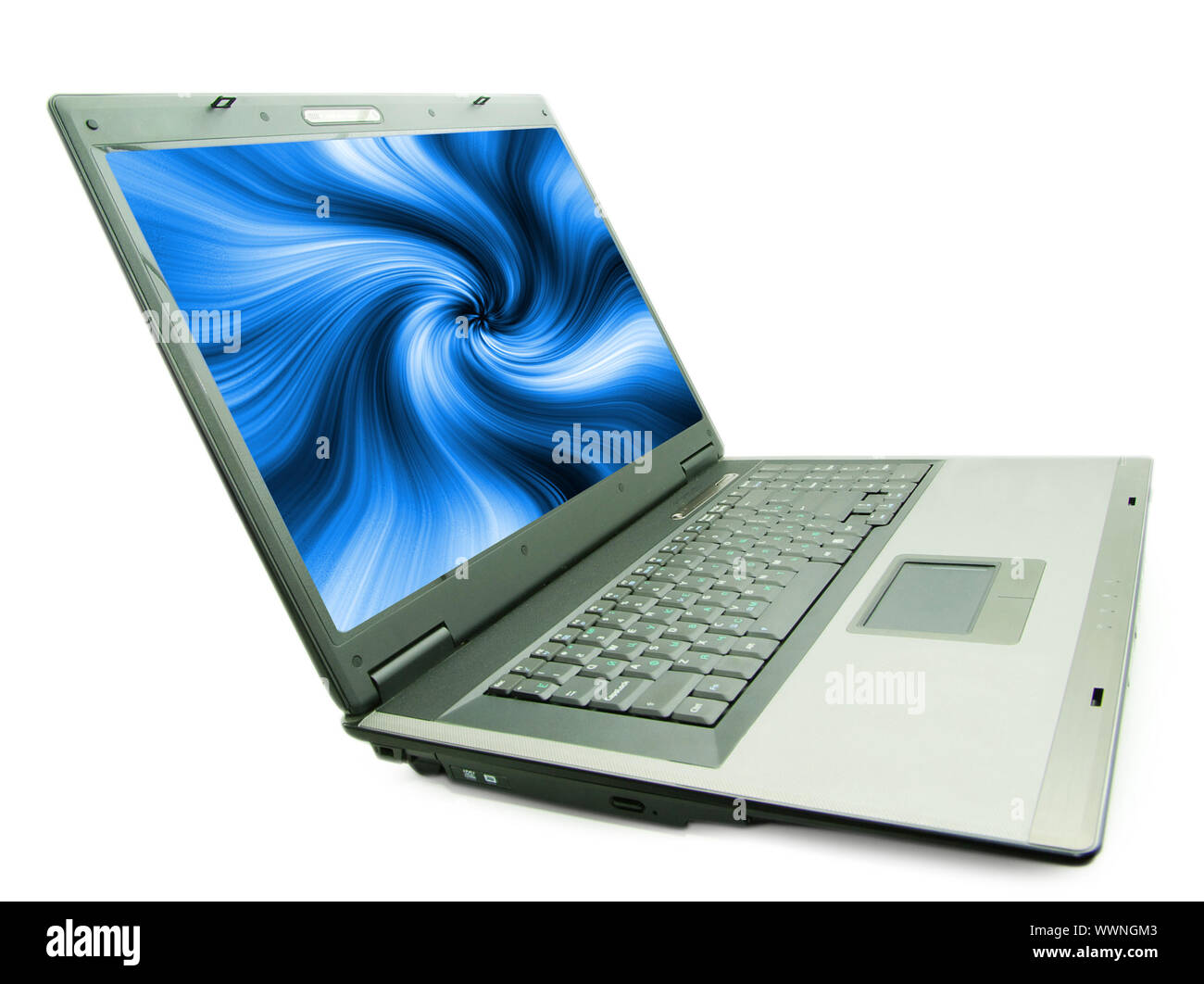 Notebook personal computer on white background Stock Photo - Alamy