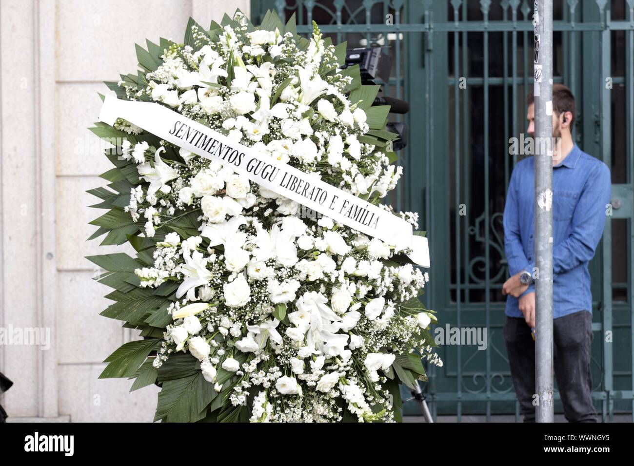 Sao Paulo, Brazil. 16th Sep, 2019. Wake of Portuguese singer Roberto ...