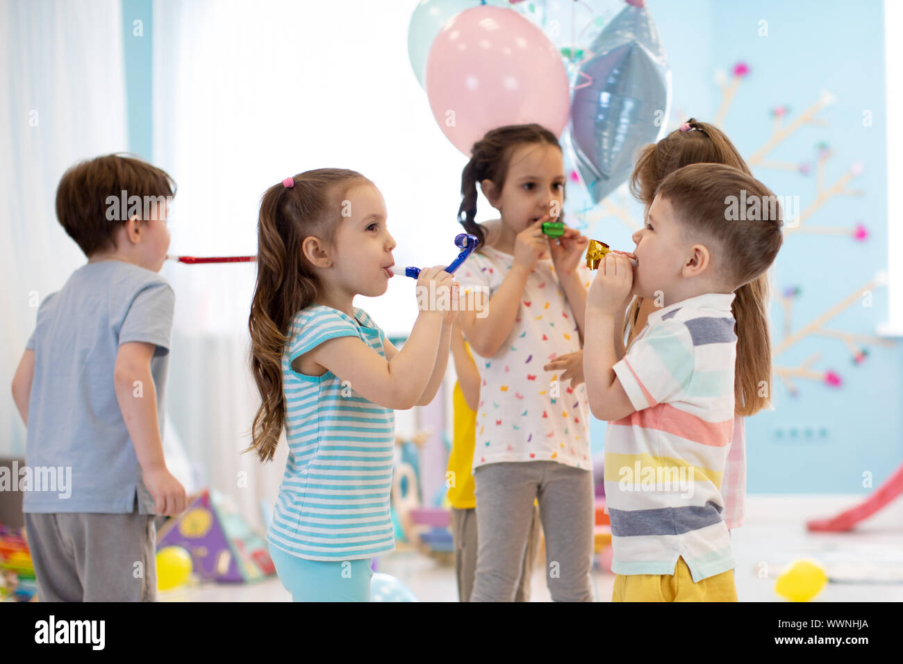 Child making noise hi-res stock photography and images - Alamy