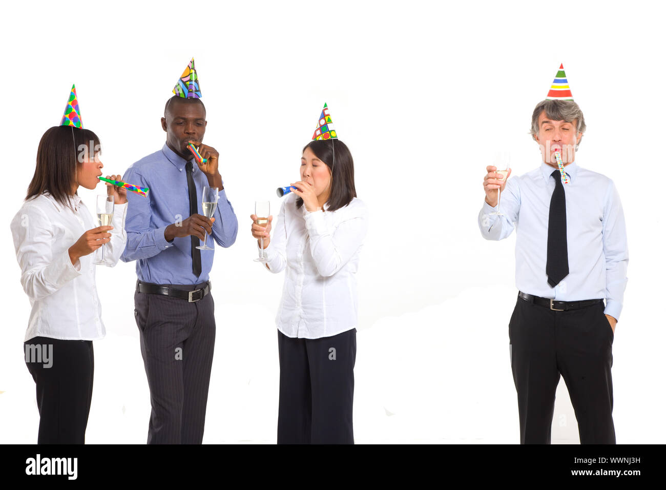 working team celebrating Stock Photo - Alamy