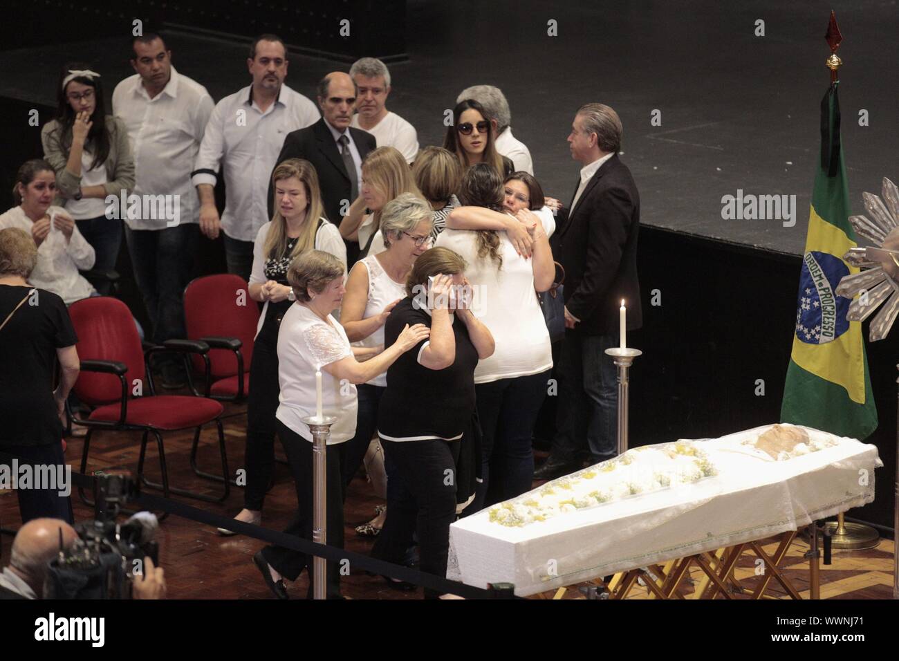 Sao Paulo, Brazil. 16th Sep, 2019. Wake of Portuguese singer Roberto ...