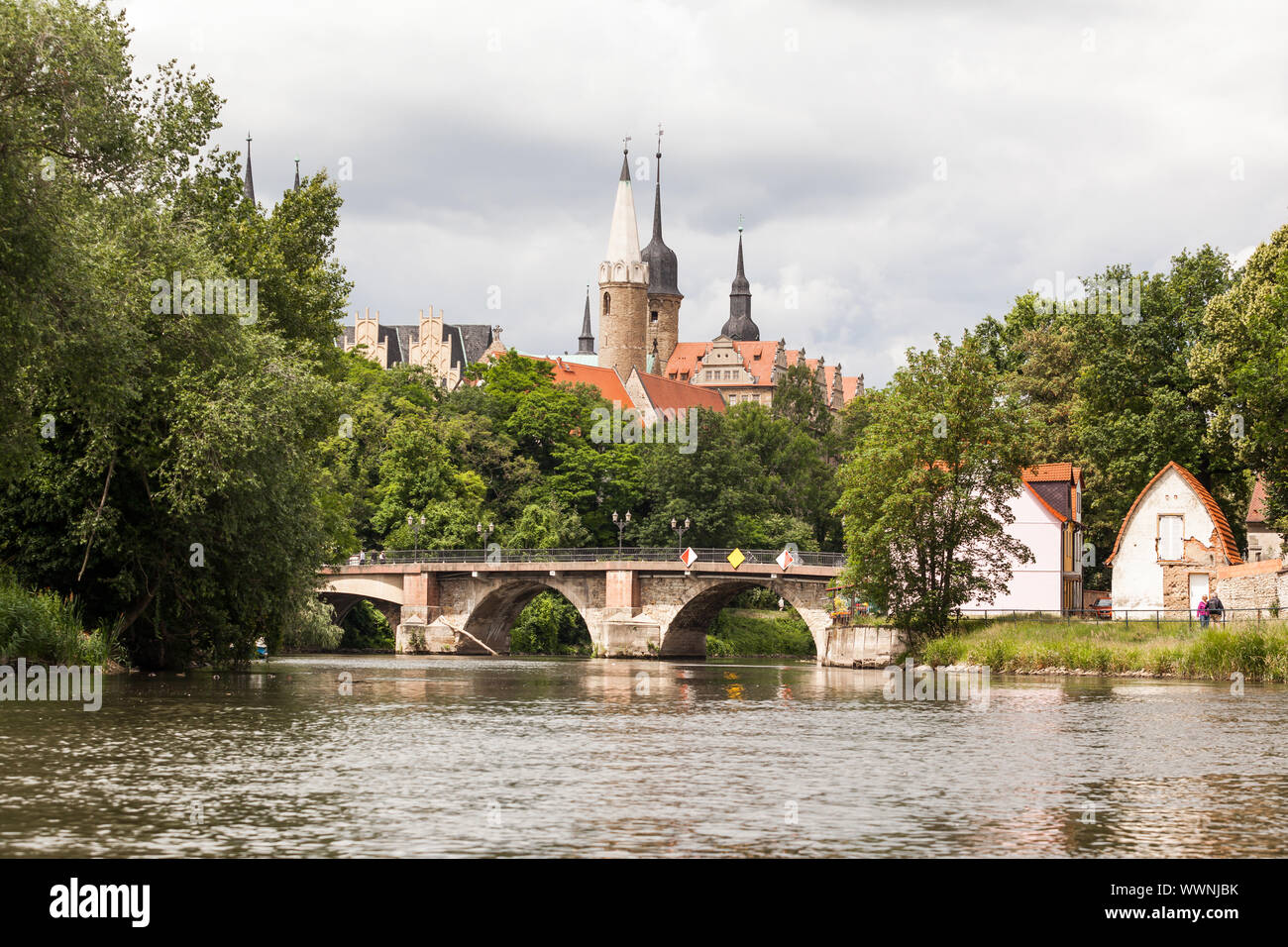 Cathedral view with saale merseburg hi-res stock photography and images ...