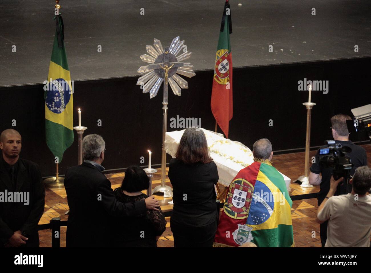 Sao Paulo, Brazil. 16th Sep, 2019. Wake of Portuguese singer Roberto ...