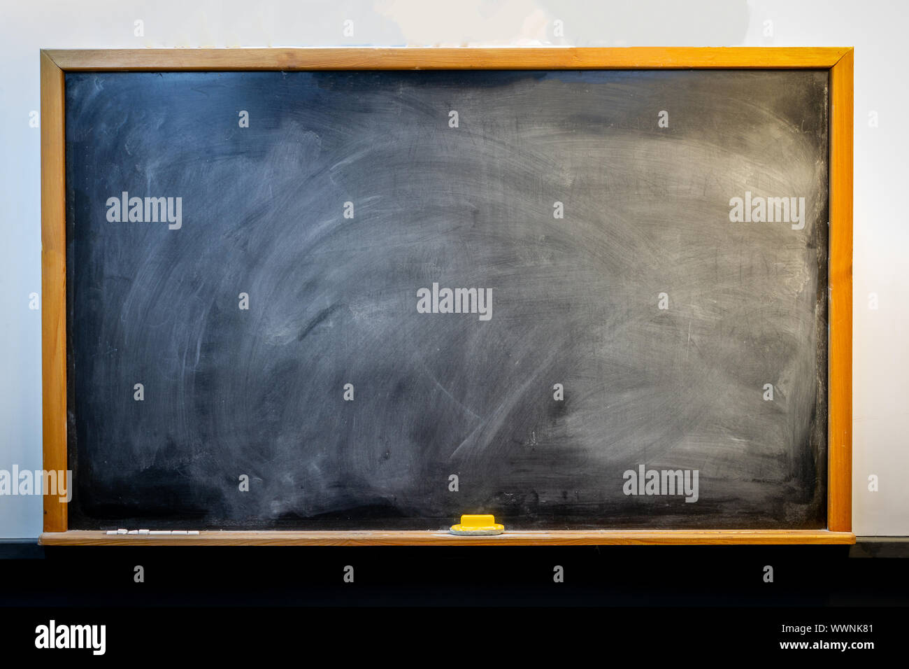 Chalk blackboard and rubber isolated background Stock Photo - Alamy