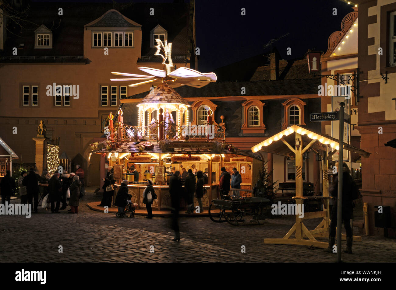 Christmas in Erbach, Odenwald Stock Photo - Alamy