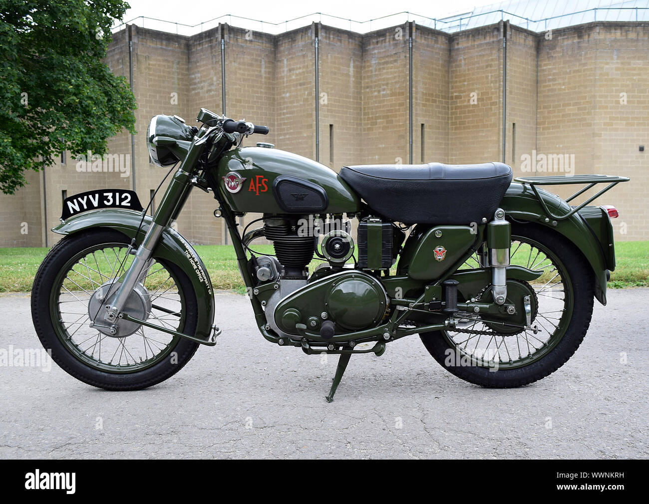 1954 Matchless G3 LS Auxiliary Fire Service motorcycle Stock Photo - Alamy