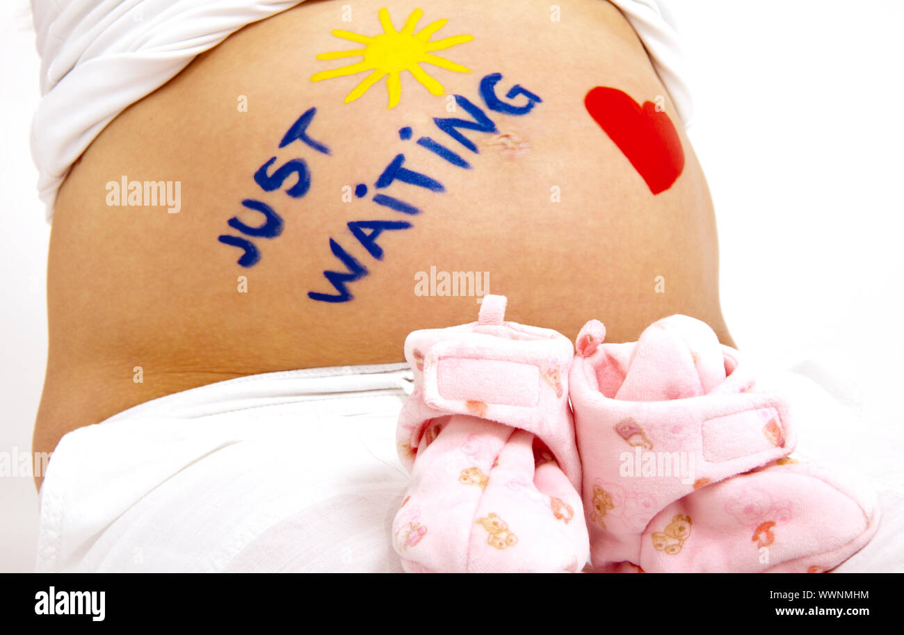 older pregnant woman looks forward to her baby Stock Photo - Alamy