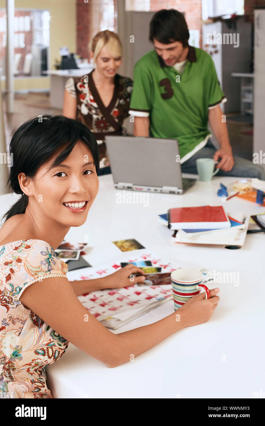 Team Working Together Stock Photo - Alamy