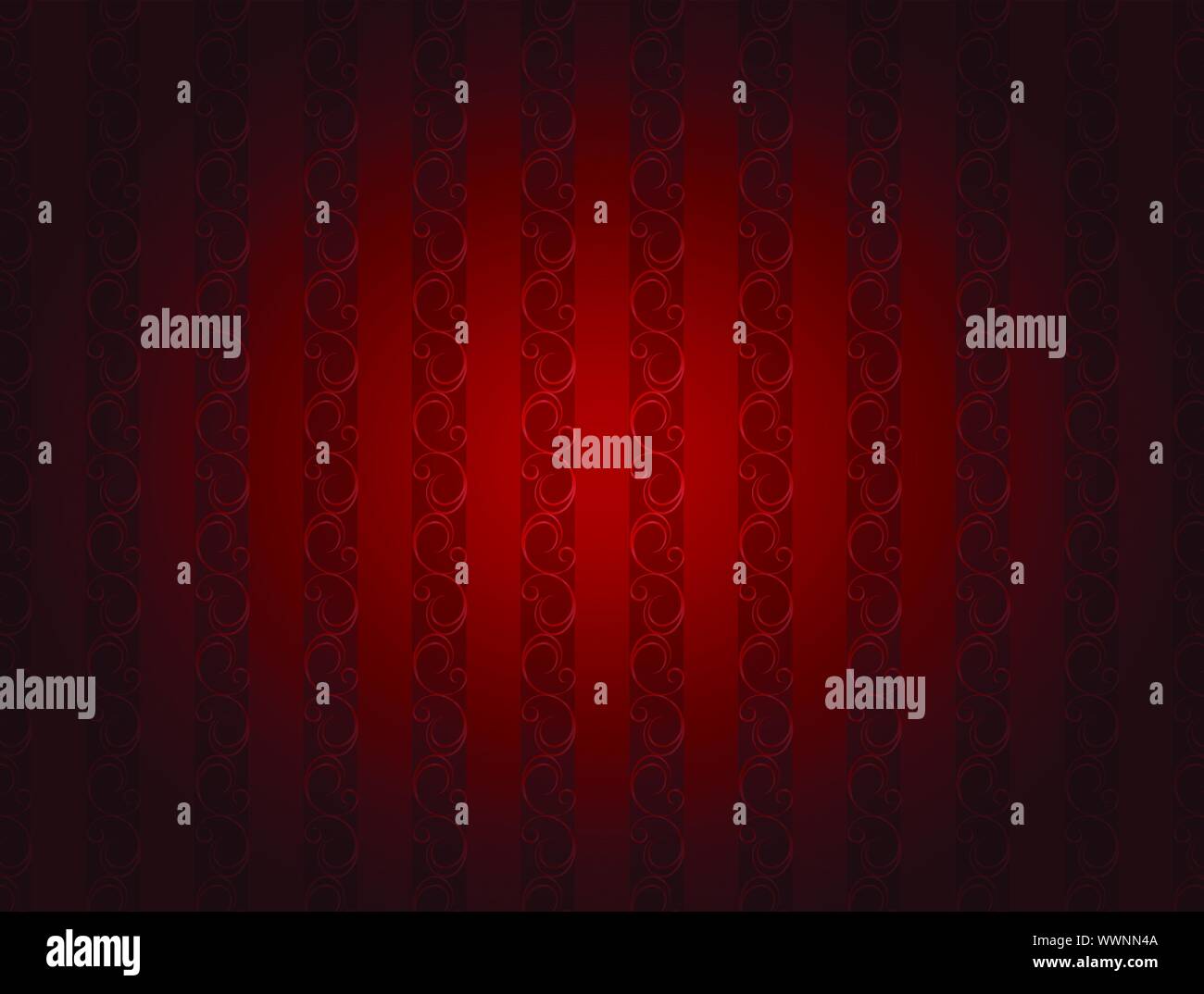 Vintage striped red wallpaper with floral pattern Stock Vector Image ...