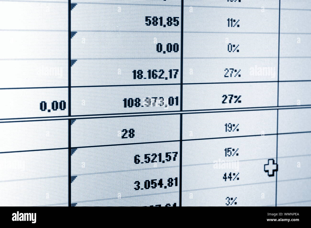 business statistics and data showing financial success Stock Photo - Alamy