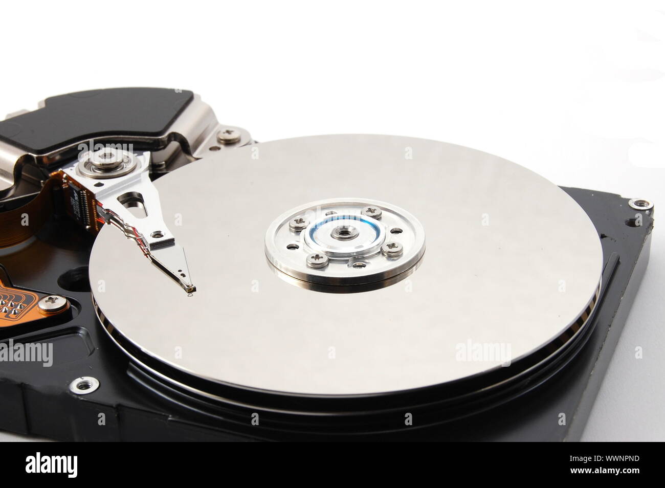 computer hard disk drive isolated on white background Stock Photo - Alamy