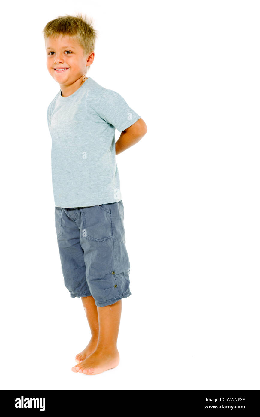 little boy standing Stock Photo - Alamy