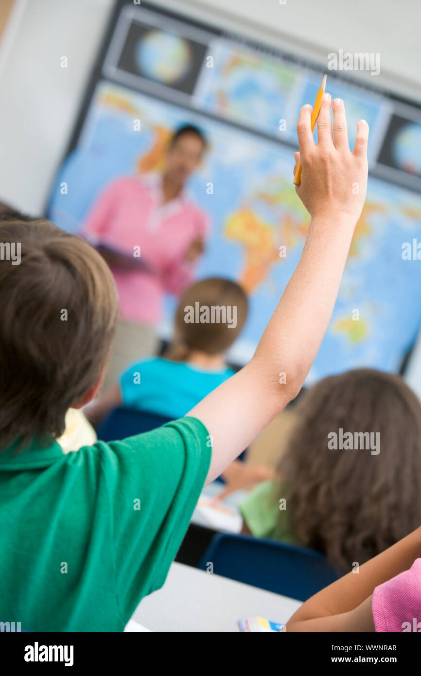 Teacher asking questions school hi-res stock photography and images - Alamy