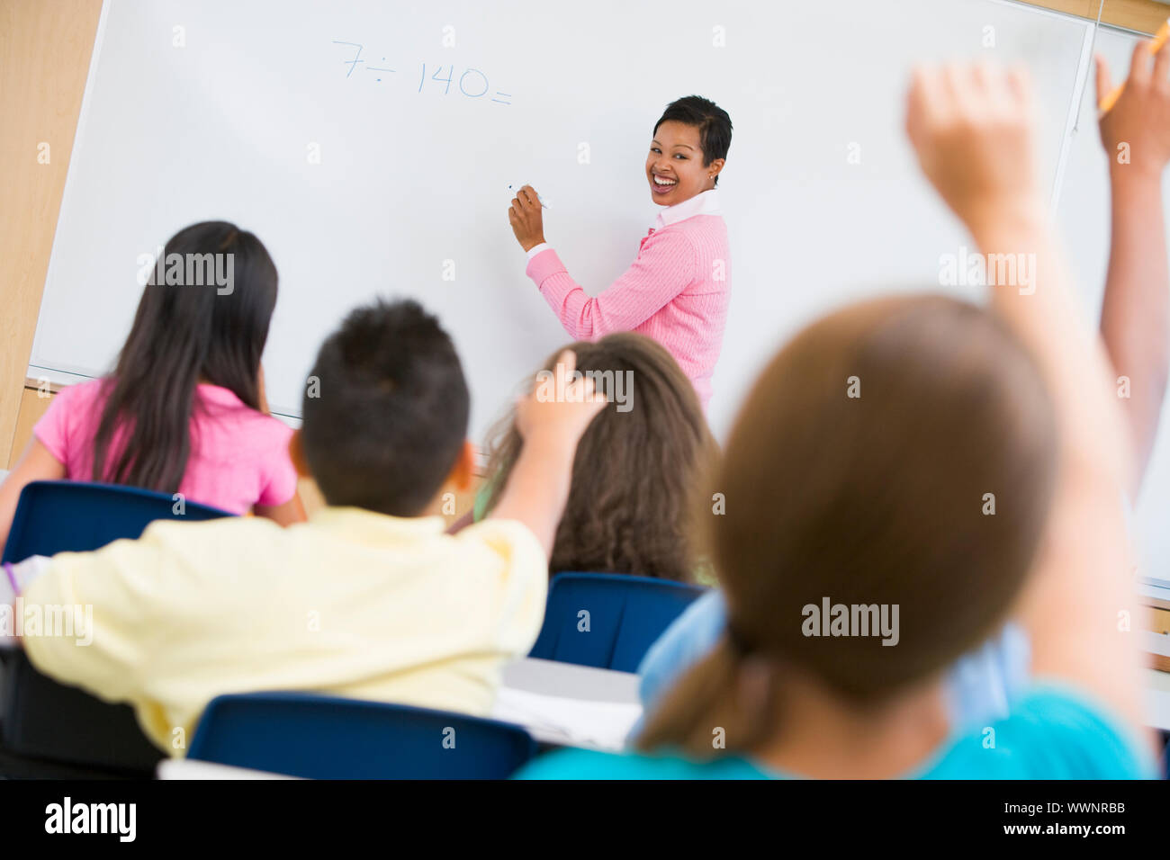 Grade school classroom maths group hi-res stock photography and images ...