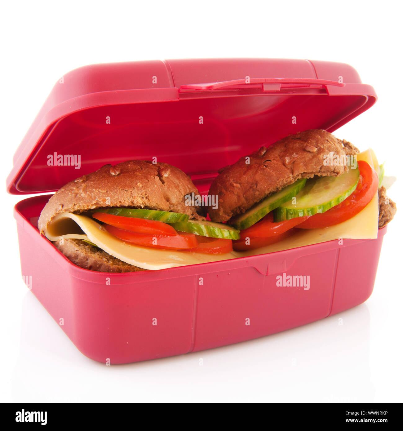 Lunch box with bread rolls hi-res stock photography and images - Alamy