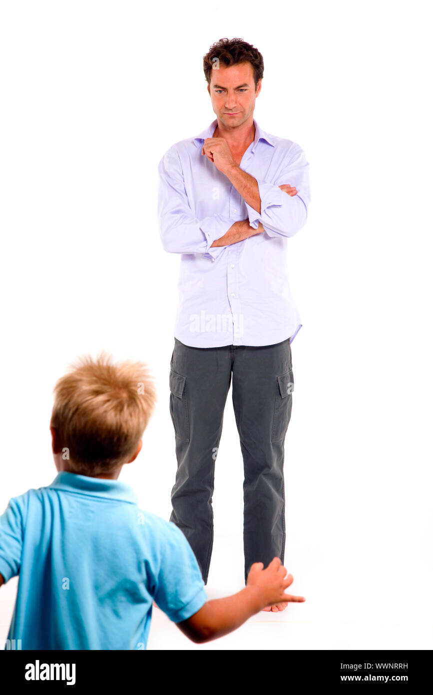 Father scold son hi-res stock photography and images - Alamy