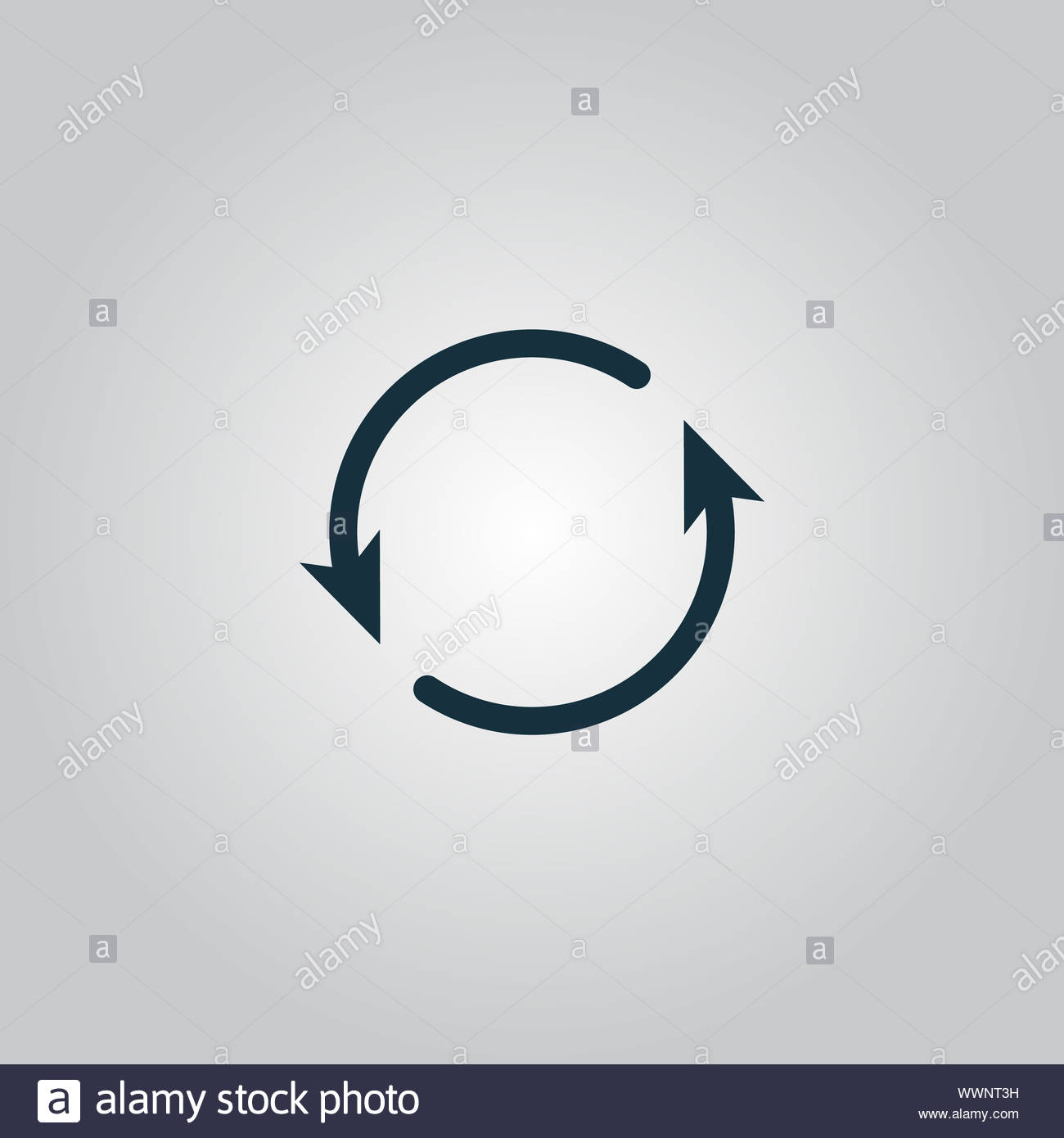 Arrow Circle Icon Cycle Loop High Resolution Stock Photography and ...