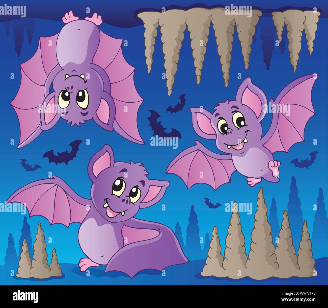 Bats theme image 1 Stock Vector Image & Art - Alamy
