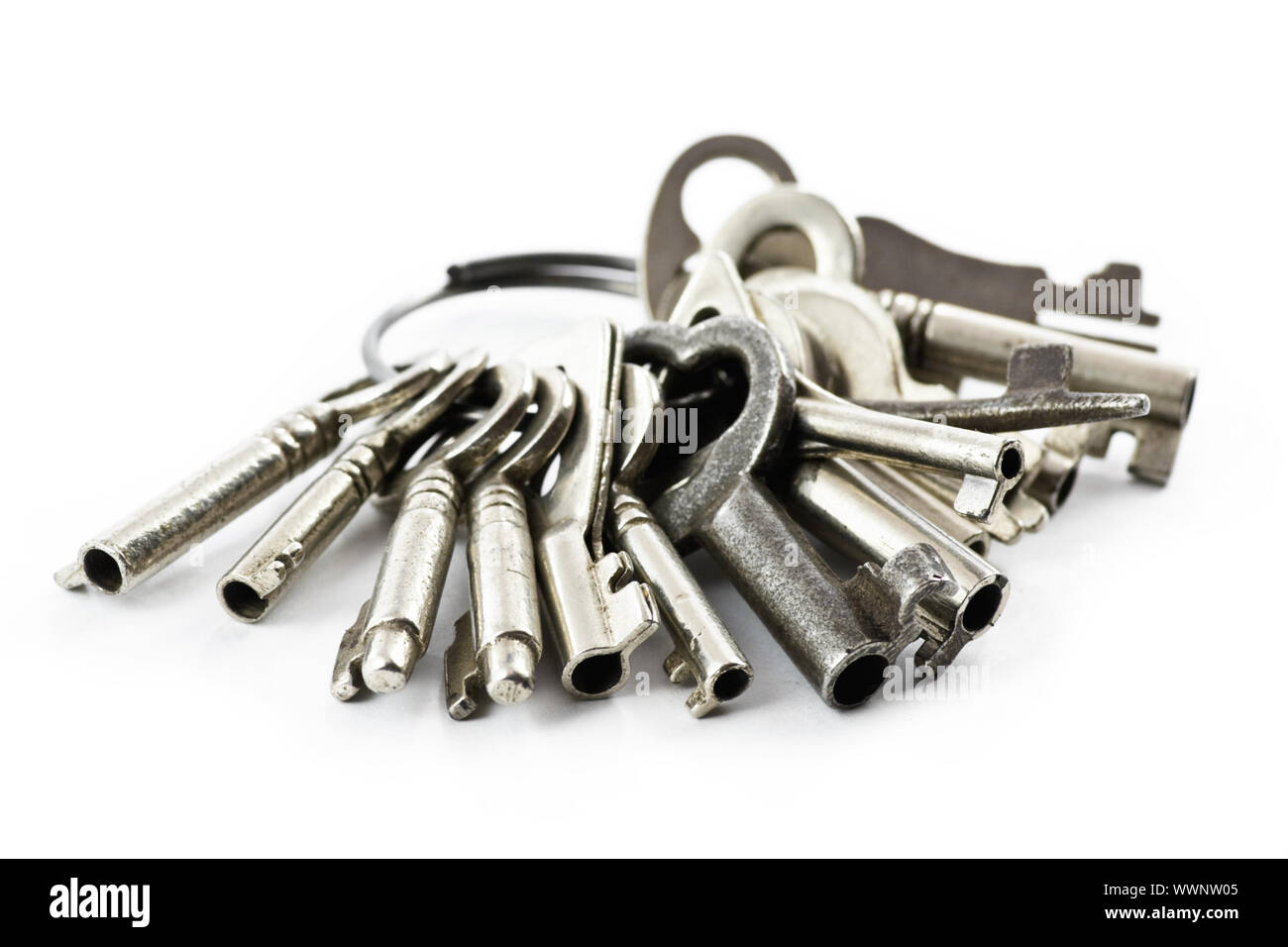 Old fashioned iron keys ring hi-res stock photography and images - Alamy