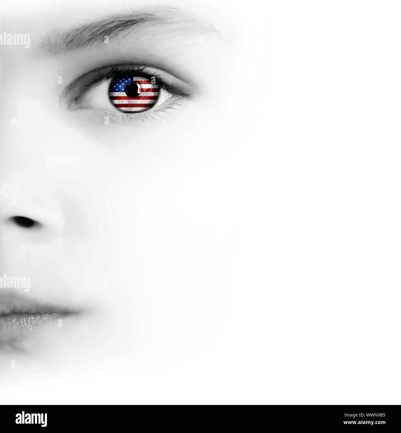 American flag overlay hi-res stock photography and images - Alamy