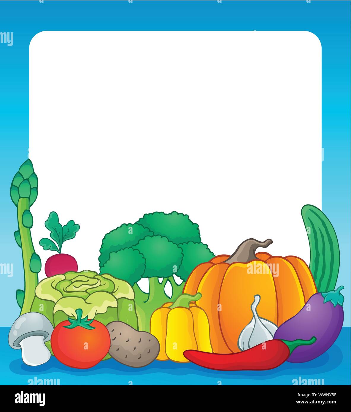 Vegetable theme frame 2 Stock Vector Image & Art - Alamy