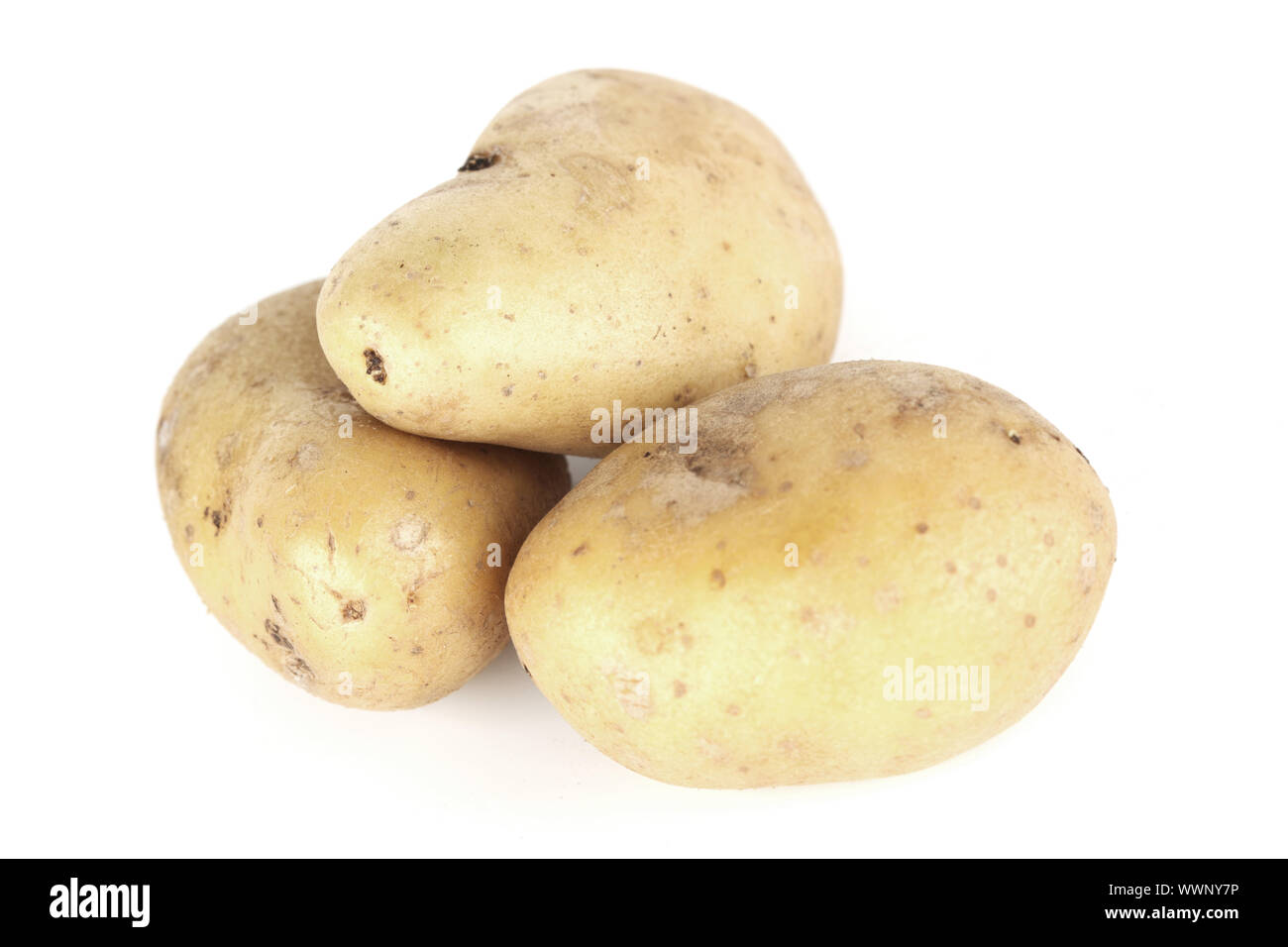 potato pile isolated on white background Stock Photo - Alamy