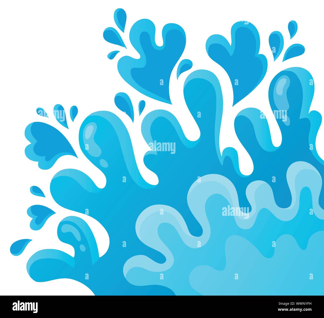 Water splash theme image 2 Stock Vector Image & Art - Alamy