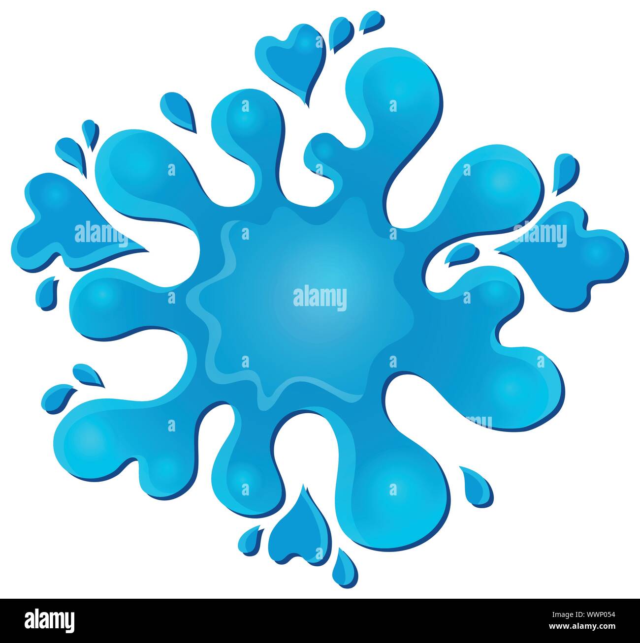 Water splash theme image 4 Stock Vector Image & Art - Alamy