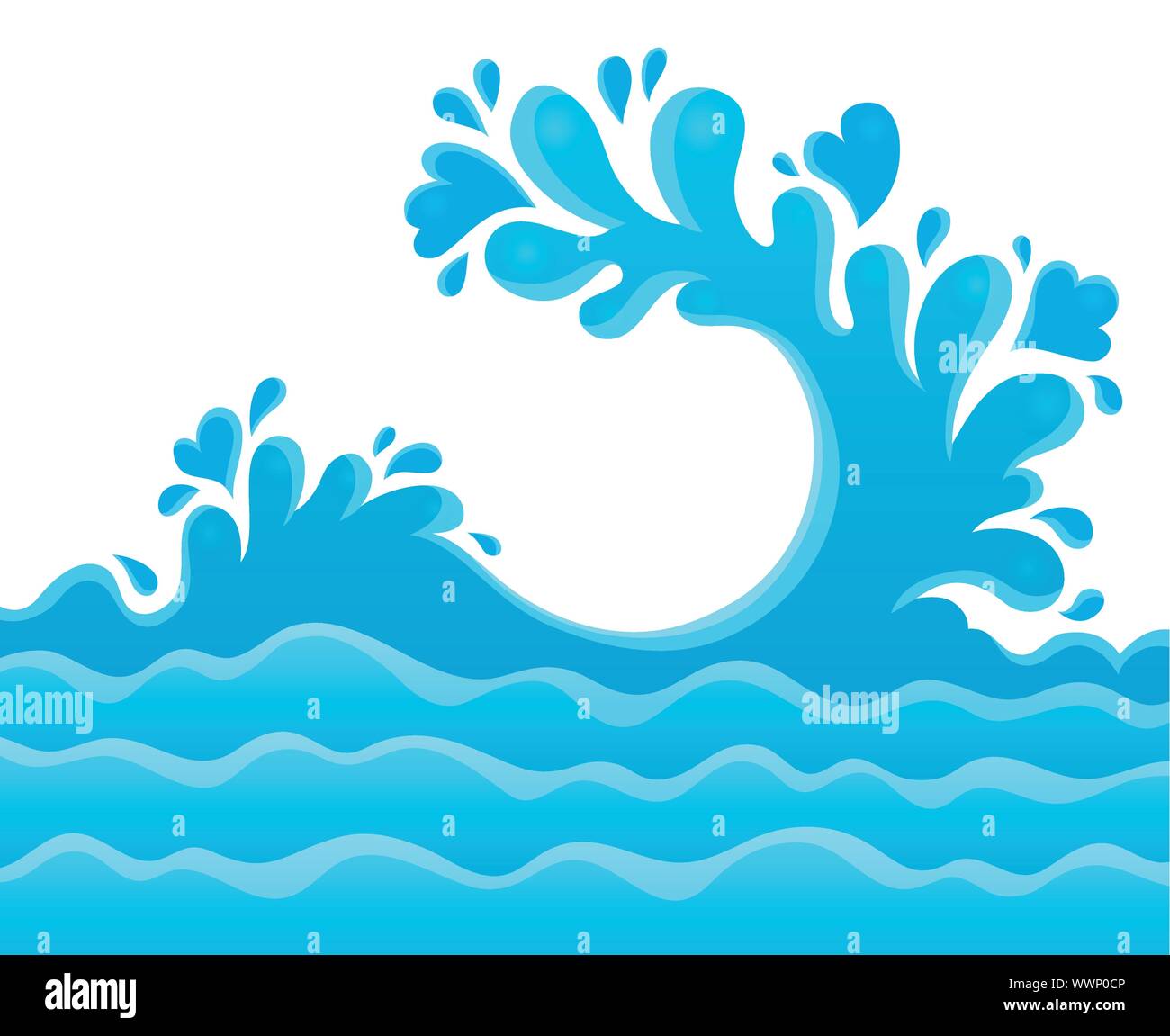 Water splash theme image 6 Stock Vector Image & Art - Alamy