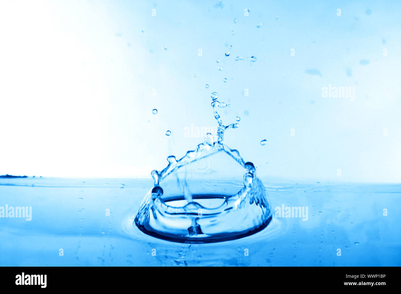 clear blue water splash on white Stock Photo - Alamy