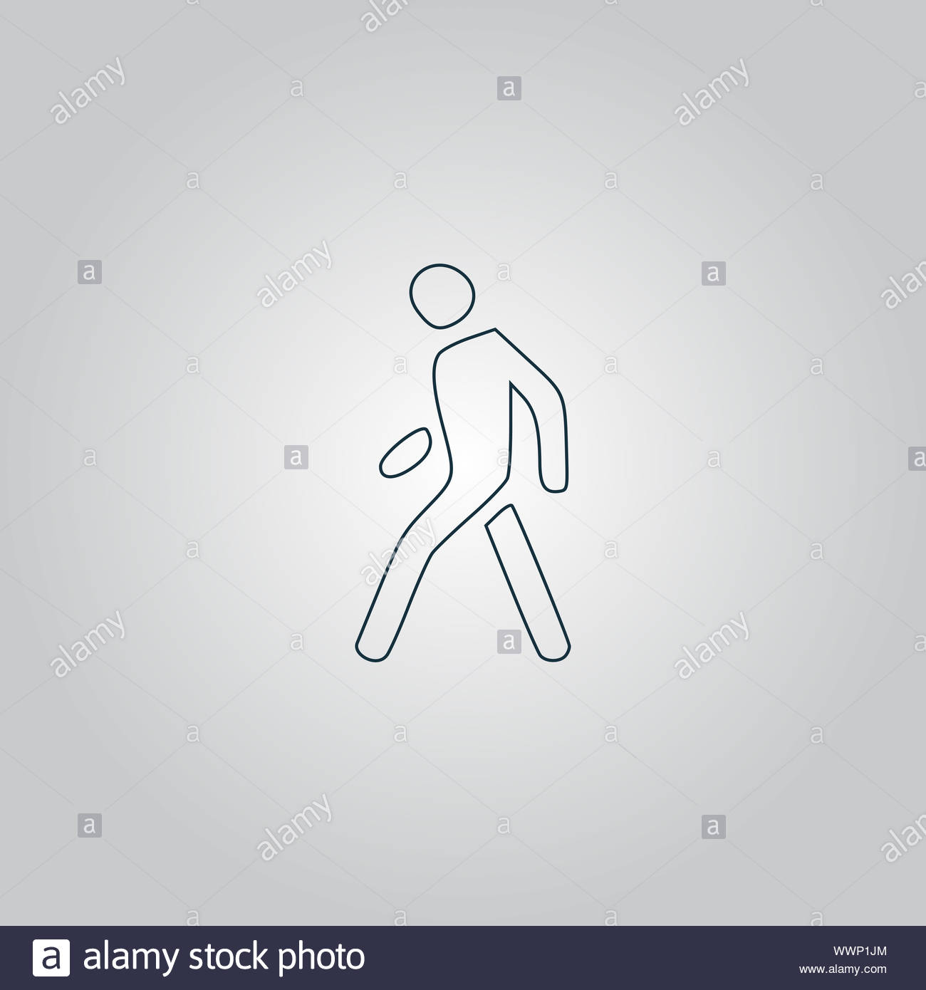 Pedestrian Walkway Sign Man Symbol High Resolution Stock Photography ...