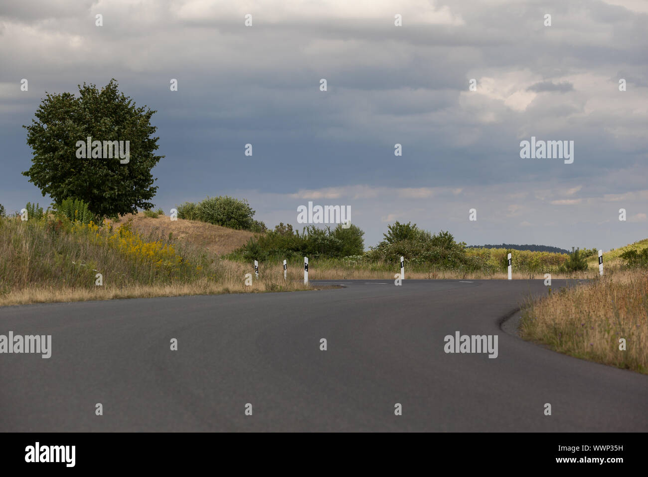 Ditch country road hi-res stock photography and images - Alamy