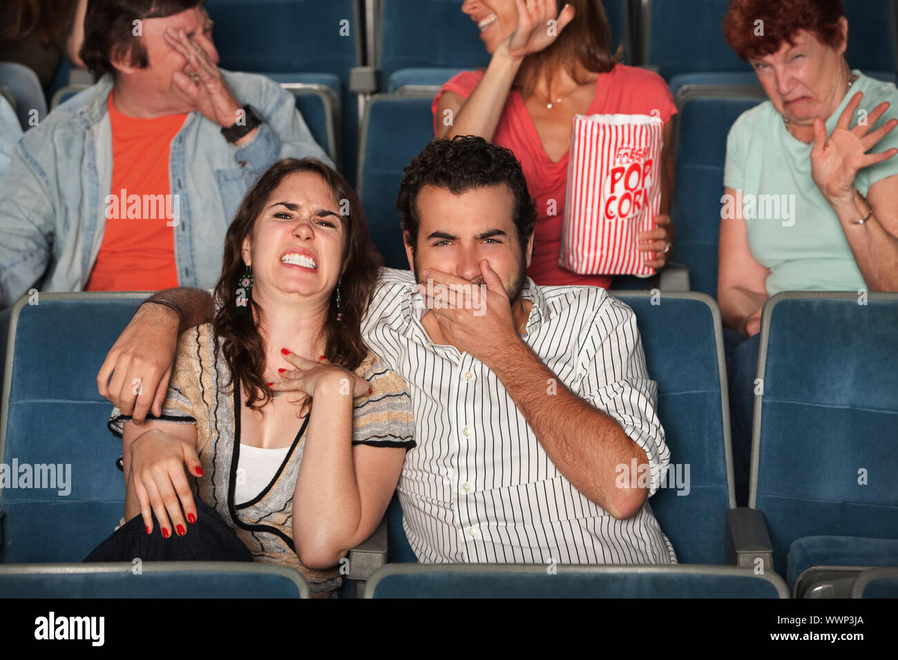 Woman grossed out at man hi-res stock photography and images - Alamy