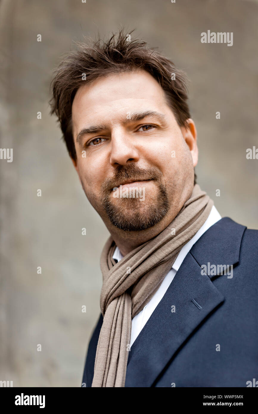 A handsome man with a goatee beard Stock Photo - Alamy