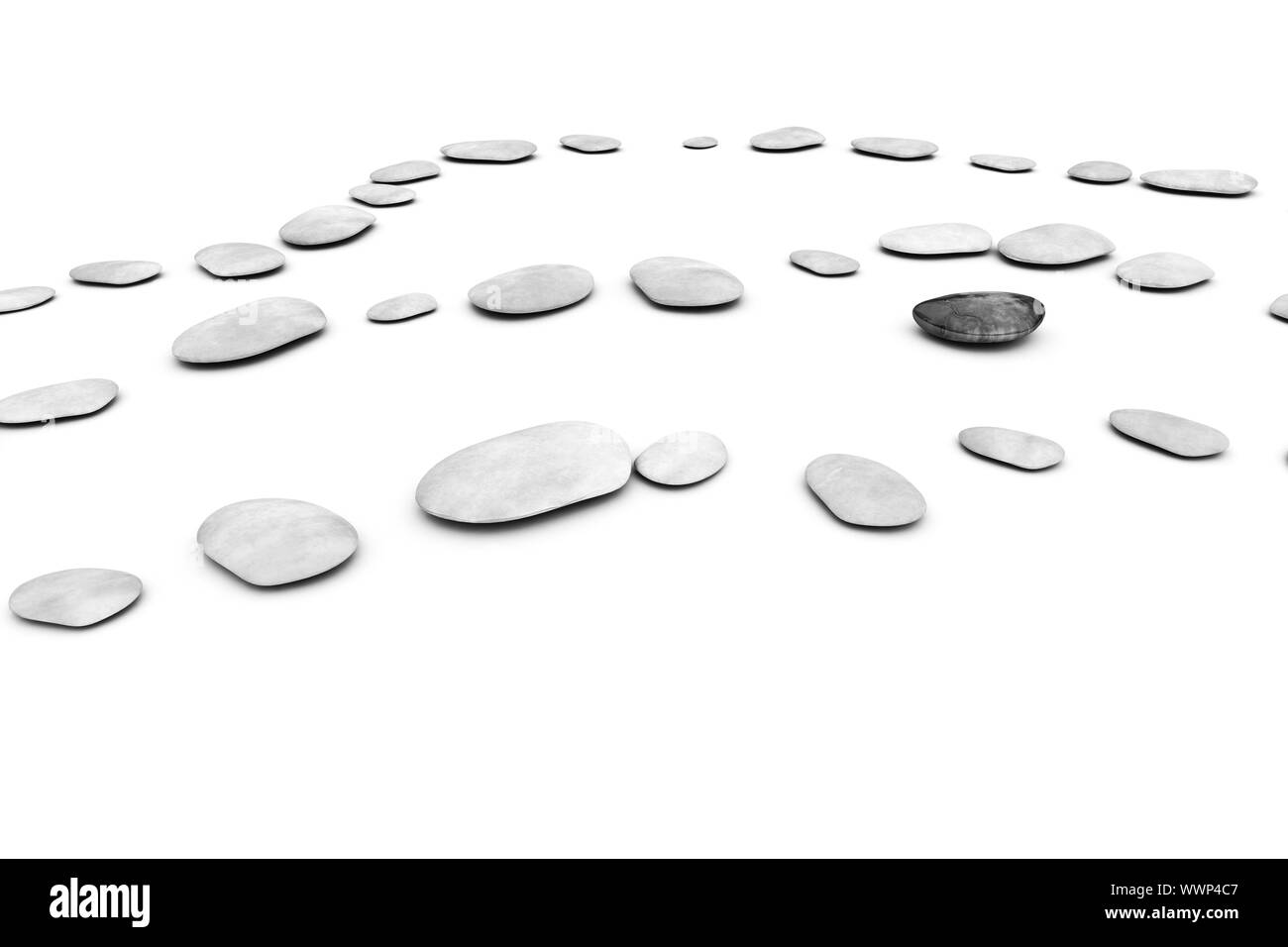 An image of some nice pabbles on a white background Stock Photo - Alamy