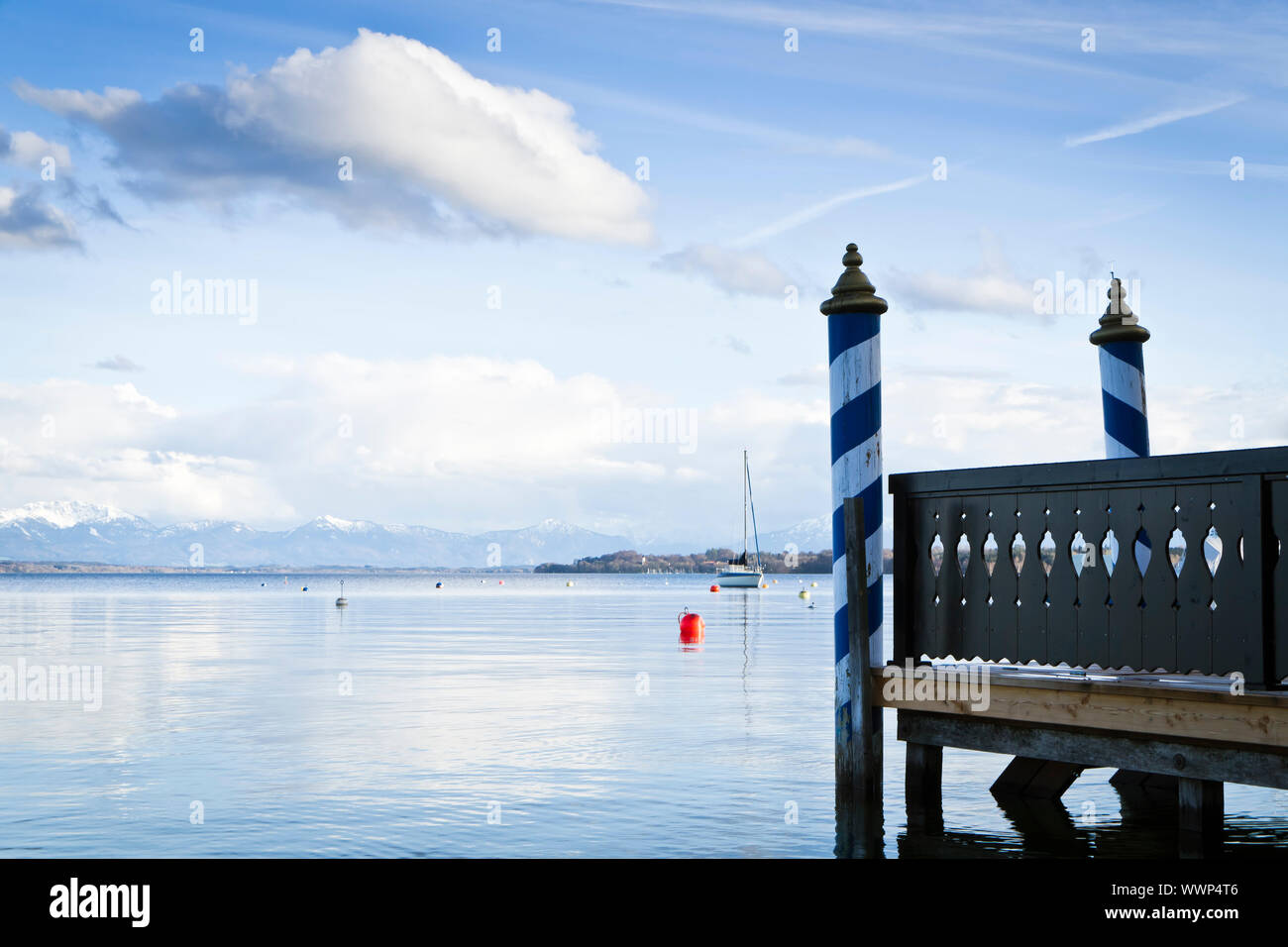 An image of the Starnberg Lake in Bavaria Germany - Tutzing Stock Photo ...