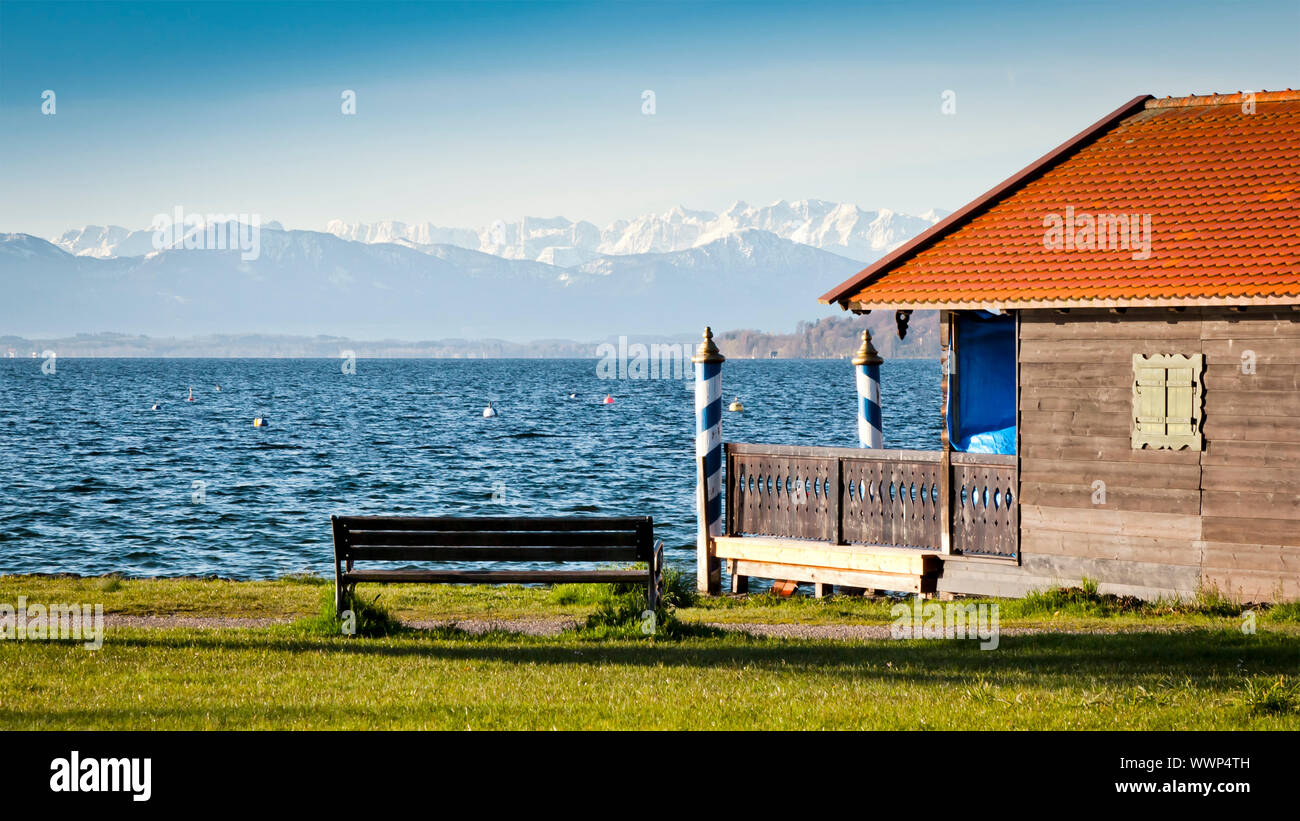 An image of the Starnberg Lake in Bavaria Germany - Tutzing Stock Photo ...