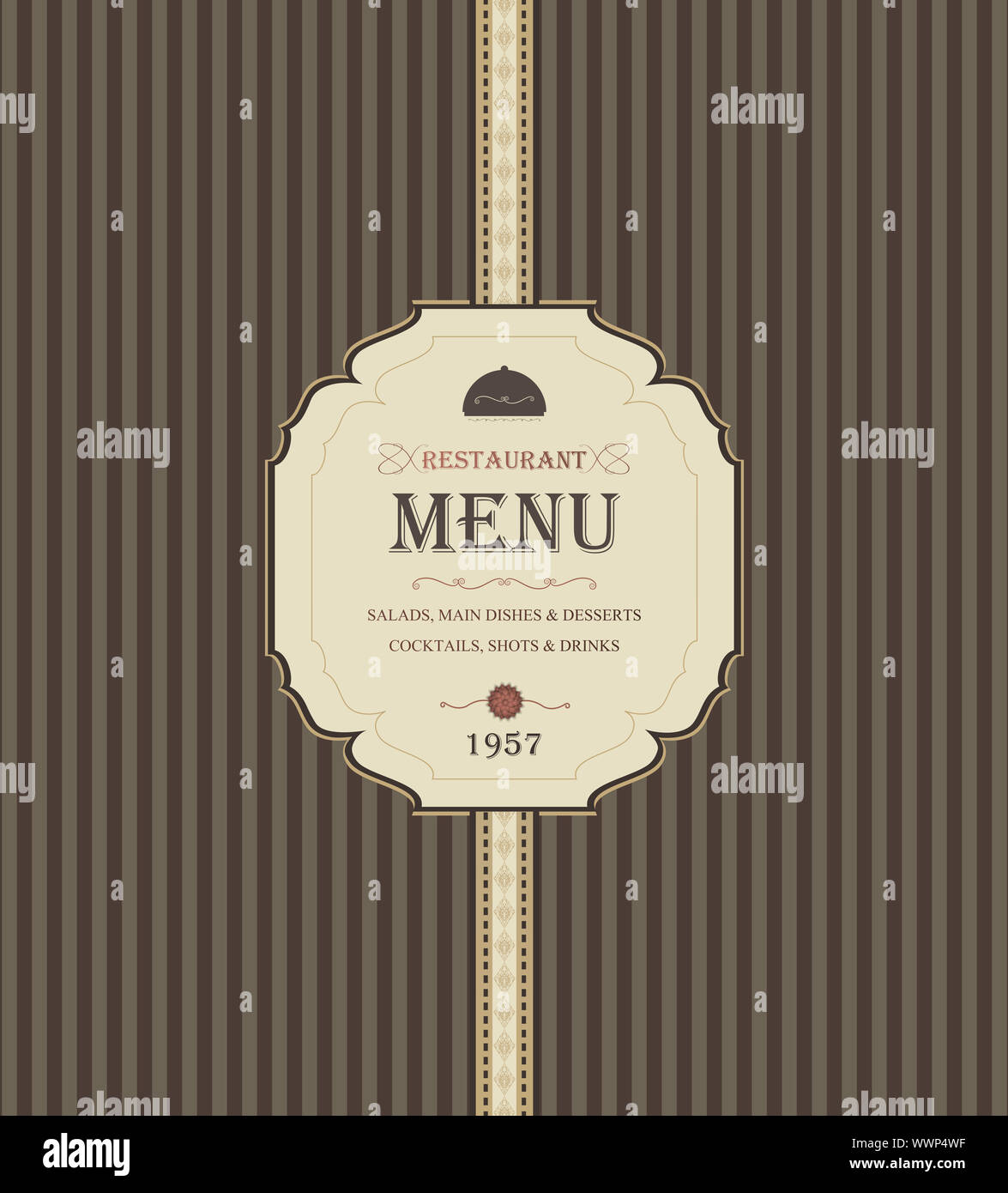 Vintage cafe menu paper hi-res stock photography and images - Alamy