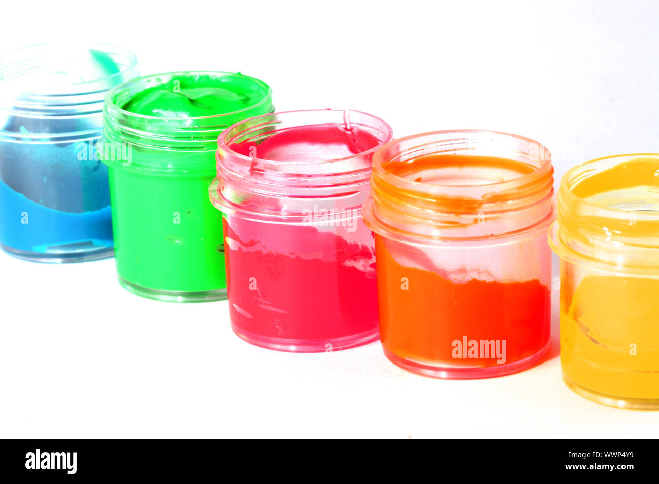 ink paint colors pallete macro close up Stock Photo - Alamy